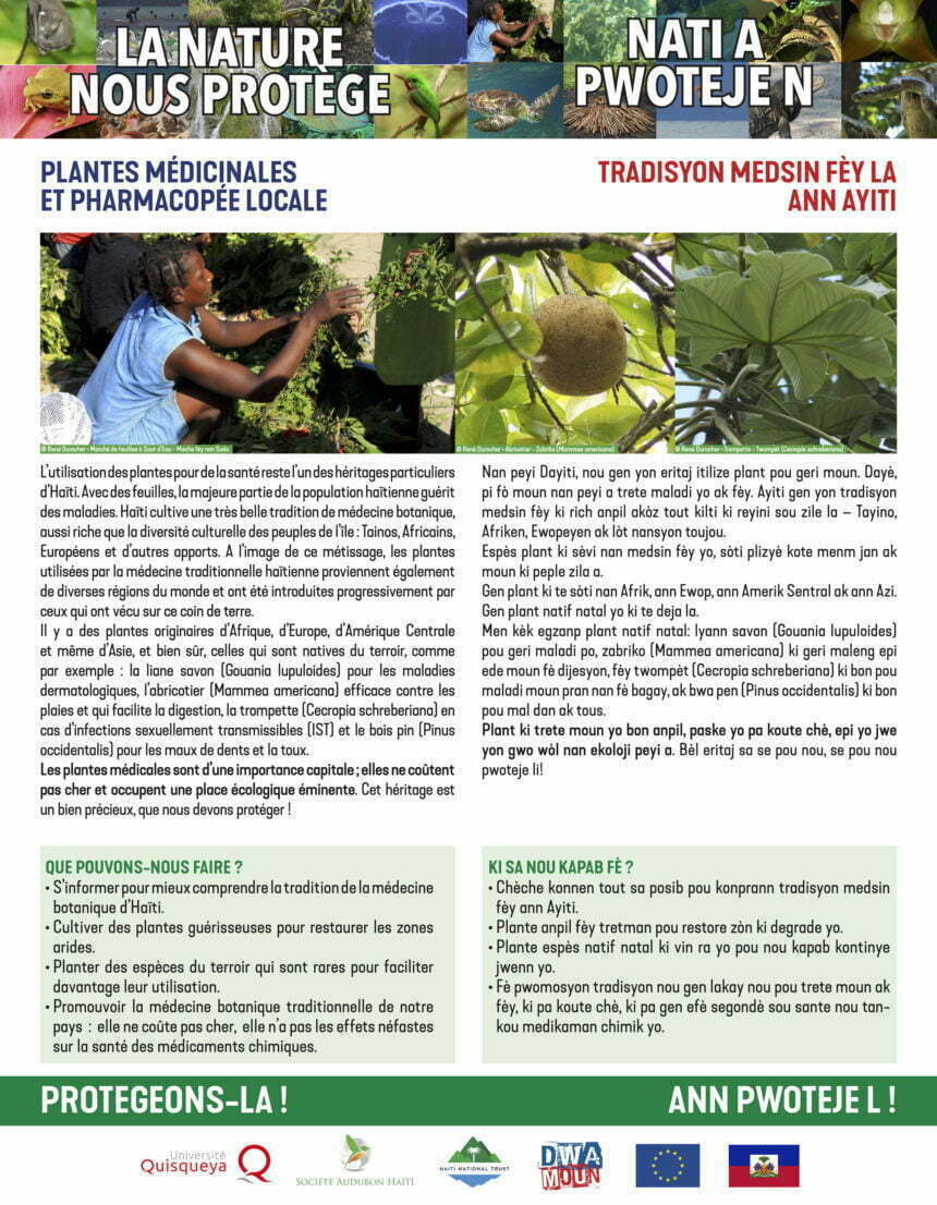 Biodiversity exposition at Universite Quiskeya - Haiti National Trust