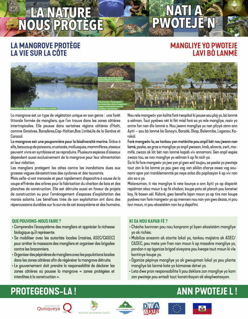 Biodiversity exposition at Universite Quiskeya - Haiti National Trust